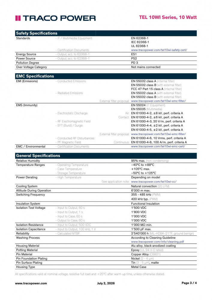 TEL 10-4811WI technical document page 3