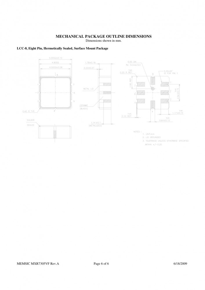 MXR7305VF datasheet page 6