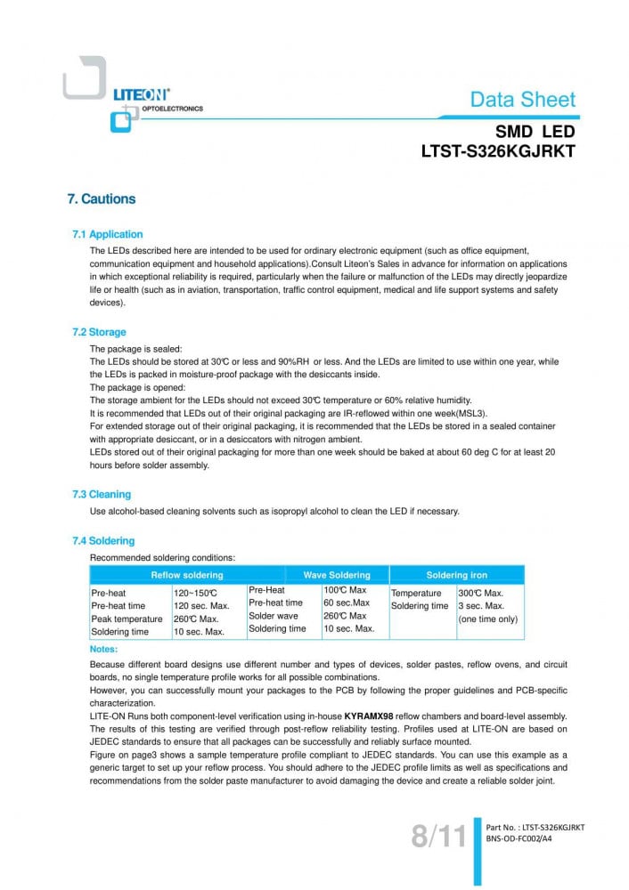 LTST-S326KGJRKT datasheet page 9