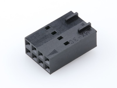 2.54mm Pitch SL Crimp Housing, Dual Row, Version B, Polarized, 18 Circuits, Black