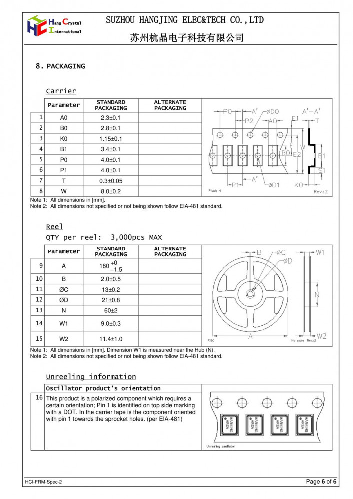 HCI 8122S-25.000NQ33FTL datasheet page 6