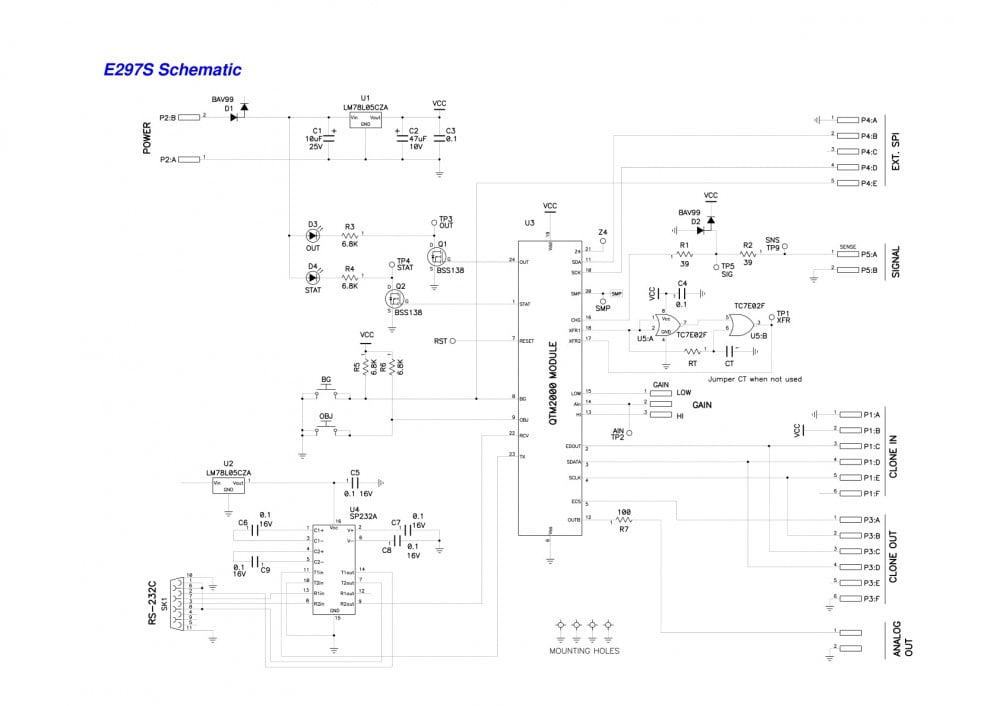 E297S setup table page
