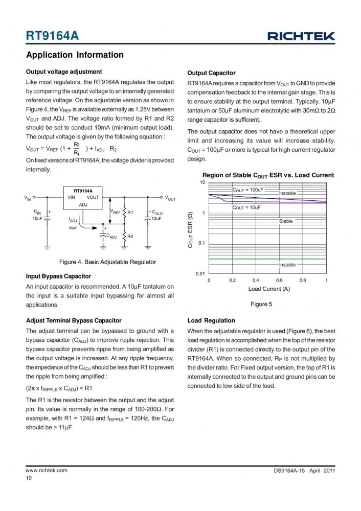 RT9164A datasheet page 10