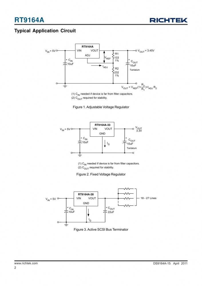 RT9164A datasheet page 2