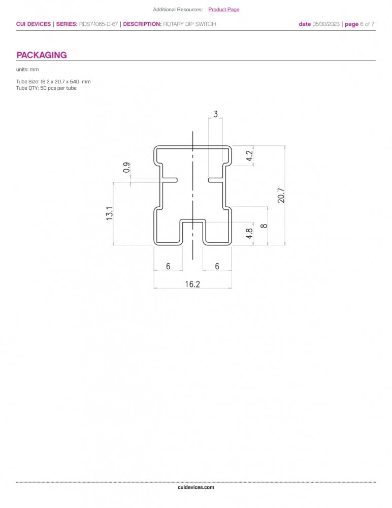 CUI RDS7 datasheet page 6