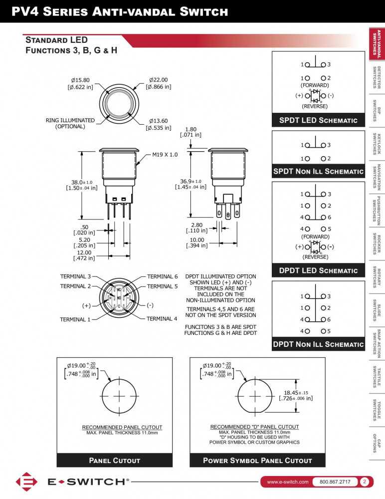 PV4 series technical document page 2