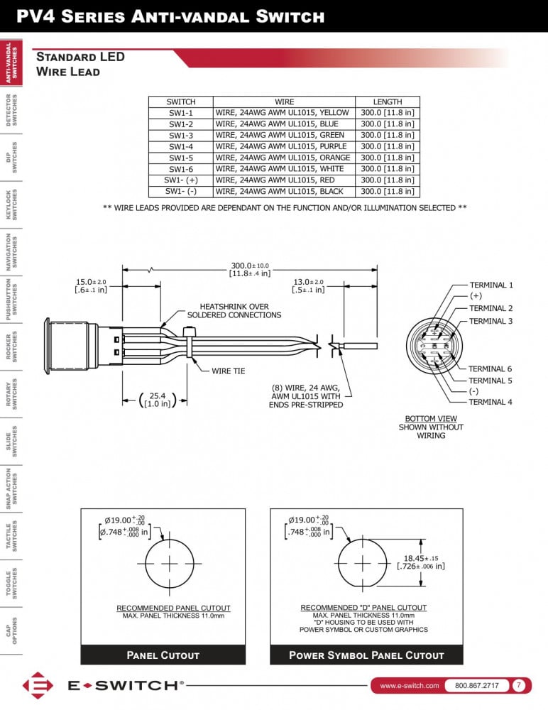 PV4 series technical document page 7