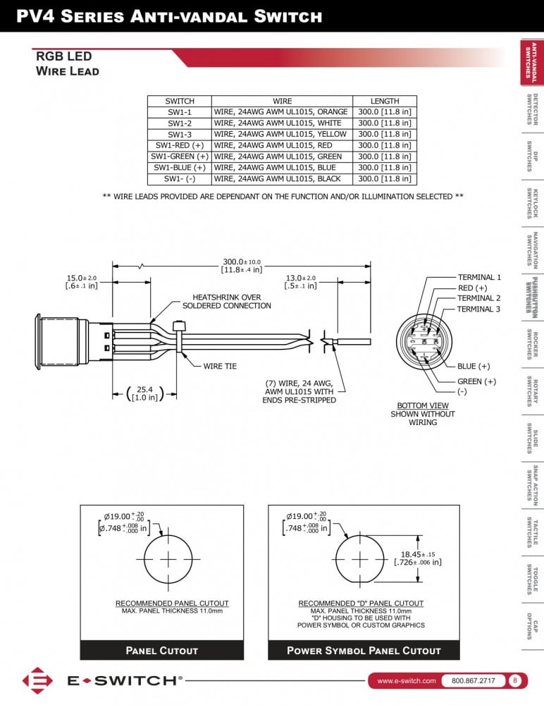 PV4 series technical document page 8