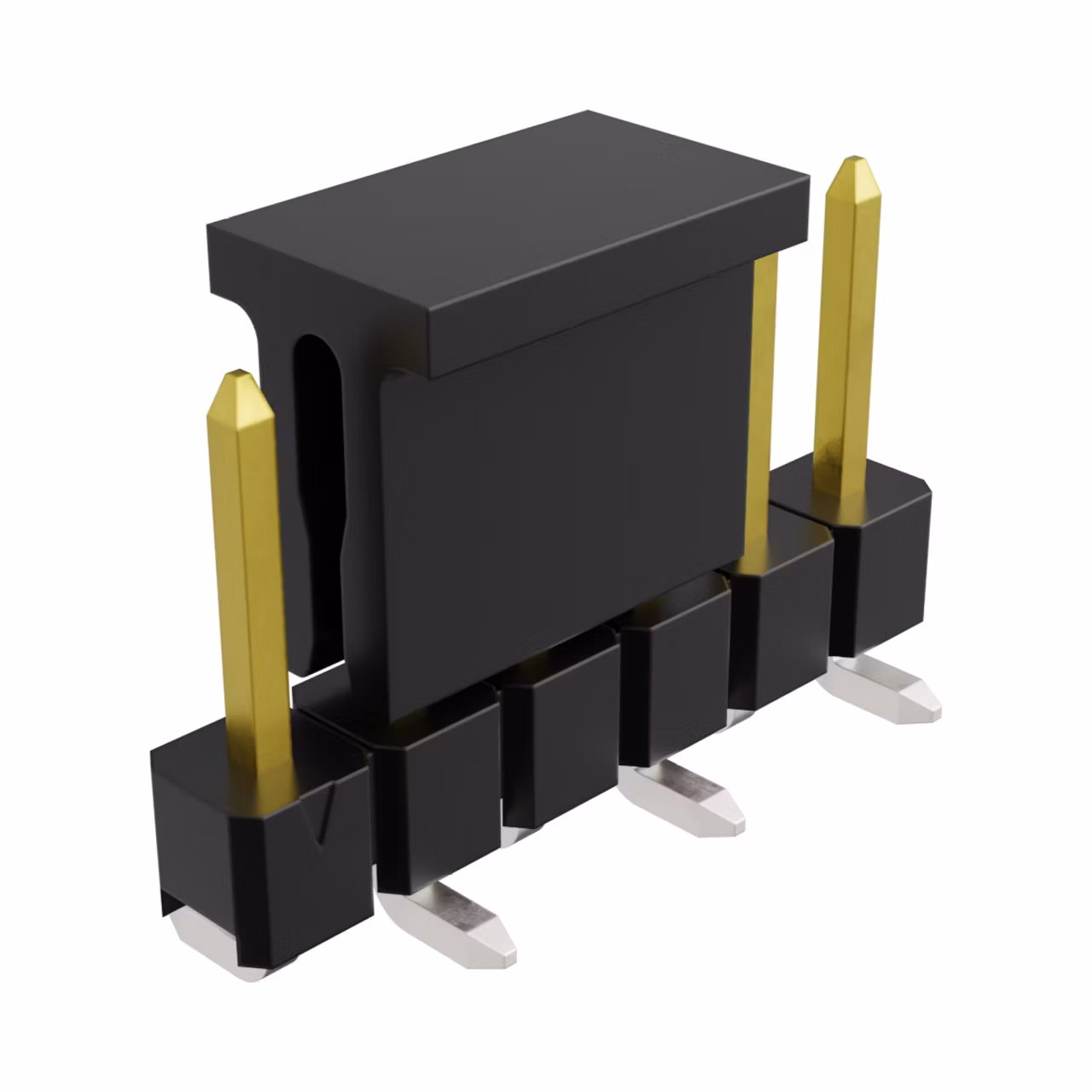 C-Grid / SL Header, Surface Mount, Breakaway, Vertical, 7 Circuits, 0.75µm Gold (Au) Plating, Tube Packaging without Cap, Lead-Free