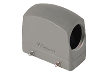 Heavy-Duty Standard (STD) Single Lever Surface Mount Housing, Die-cast Aluminum, with 1 Lever, with Cover, with Gasket, Size 10B «57x27», Pg21 Thread, High Construction, Grey