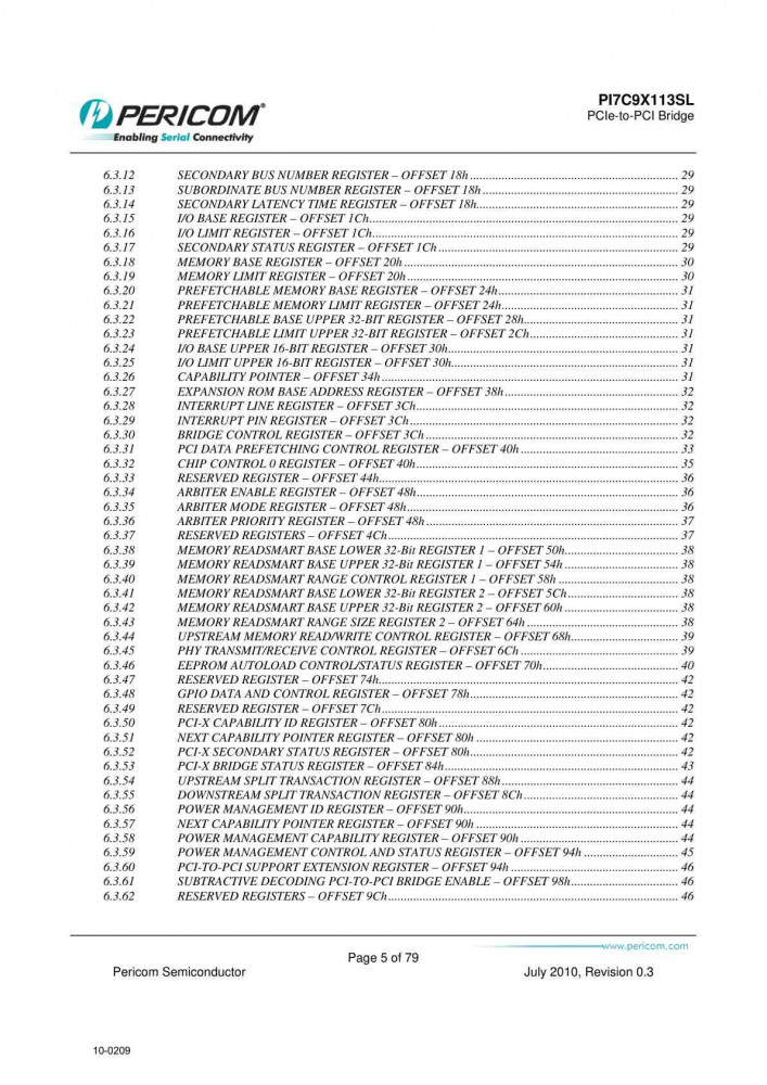 PI7C9X113SL datasheet page 5