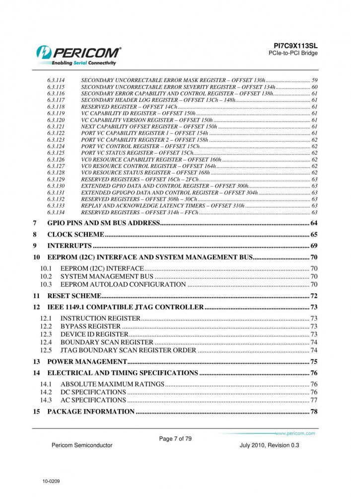 PI7C9X113SL datasheet page 7