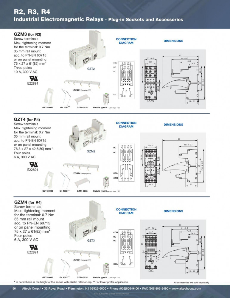 Altech relay datasheet page 7