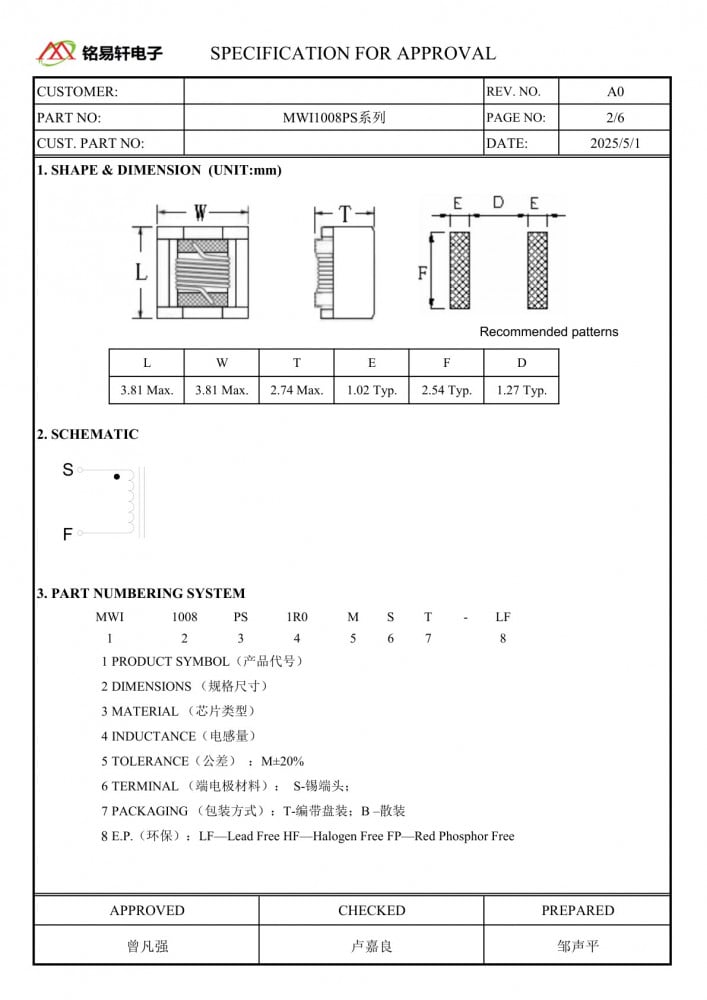 MWI1008PS electrical characteristics page 3