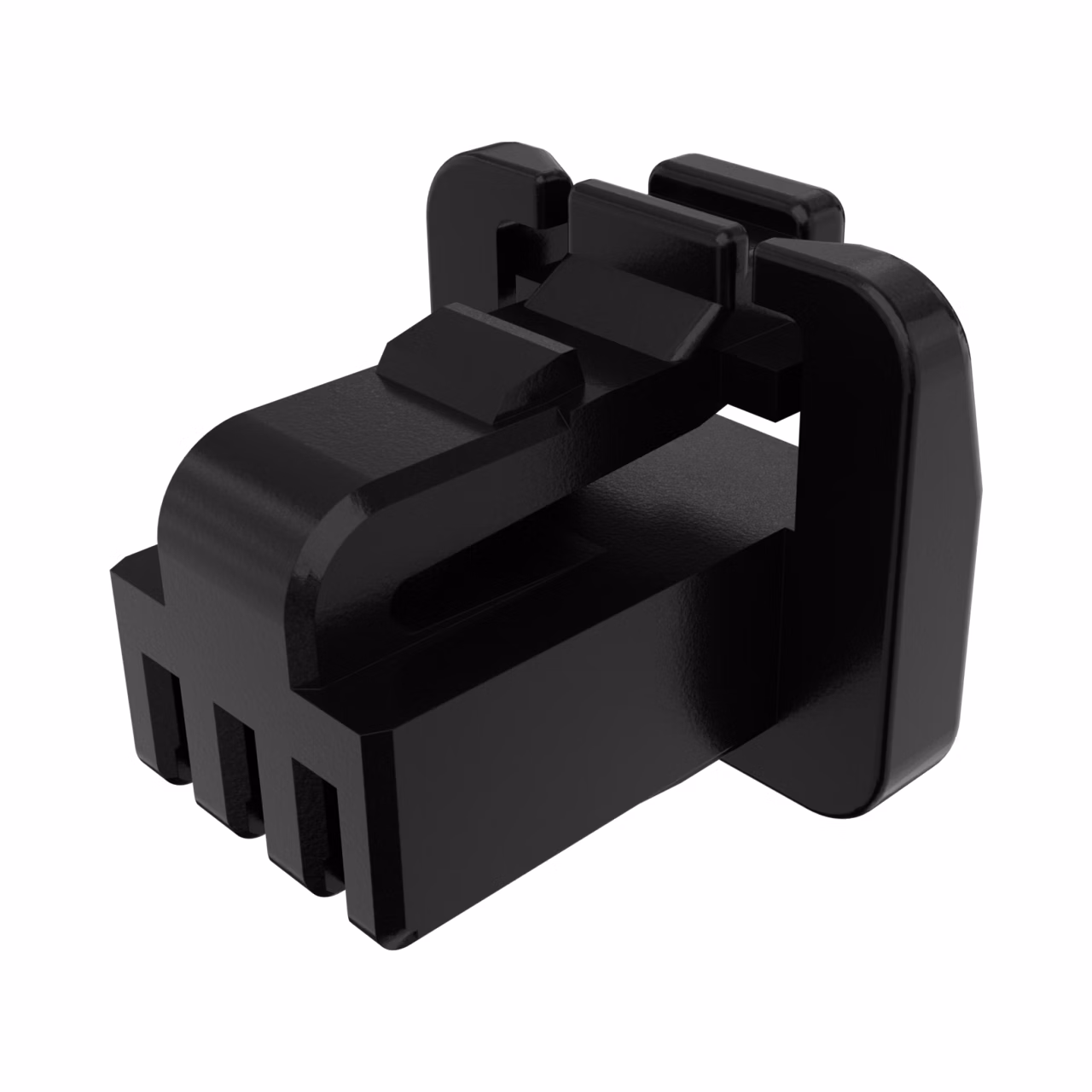 1.00mm Pitch, Rely-On Receptacle Crimp Housing, Single Row, Inner Positive Lock, 3 Circuits, Black for sale