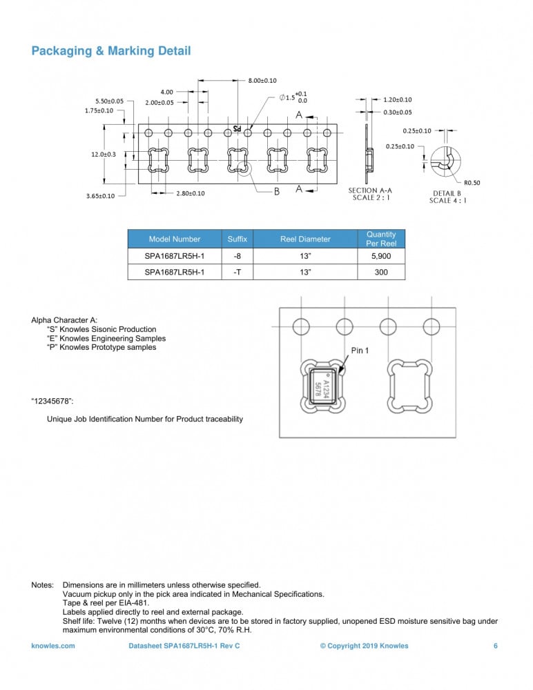 Knowles FH-23375-000 document page 6