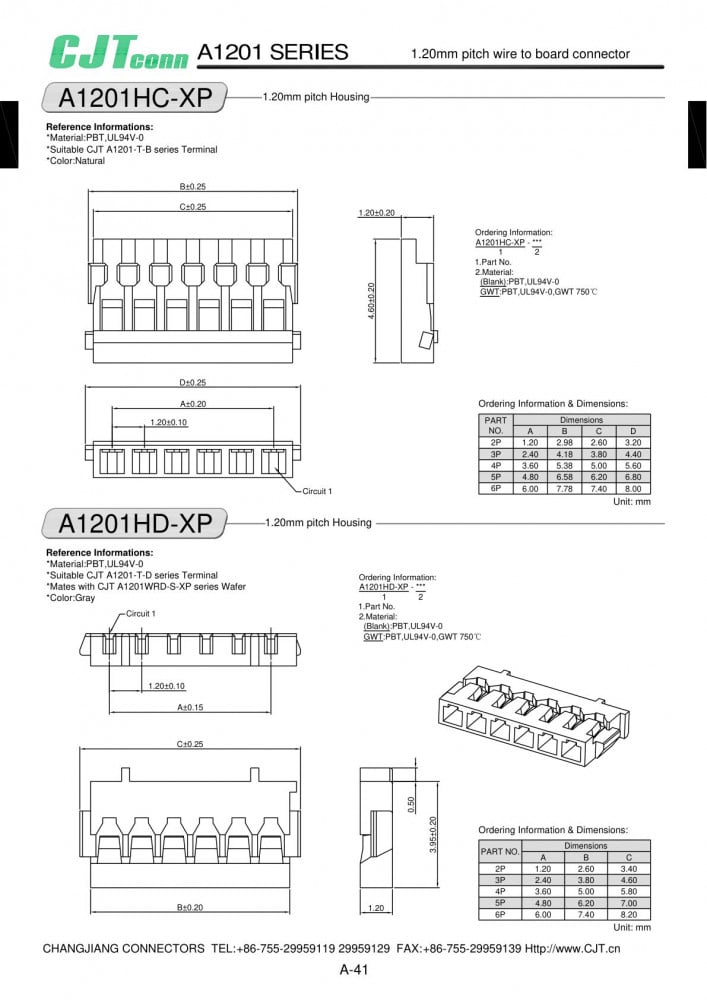 CJT A1201 series datasheet page 6