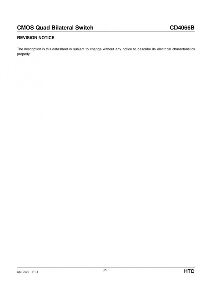 CD4066BD datasheet page 9
