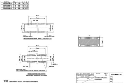 I-PEX 20842-030E-21 Board-to-Board Mezzanine Edge Array Connector for sale