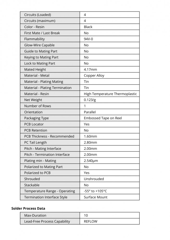 Technical document image 3 for MOLEX 878580460