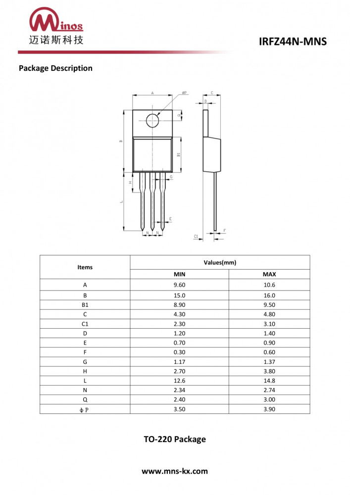 IRFZ44N-MNS datasheet page 6