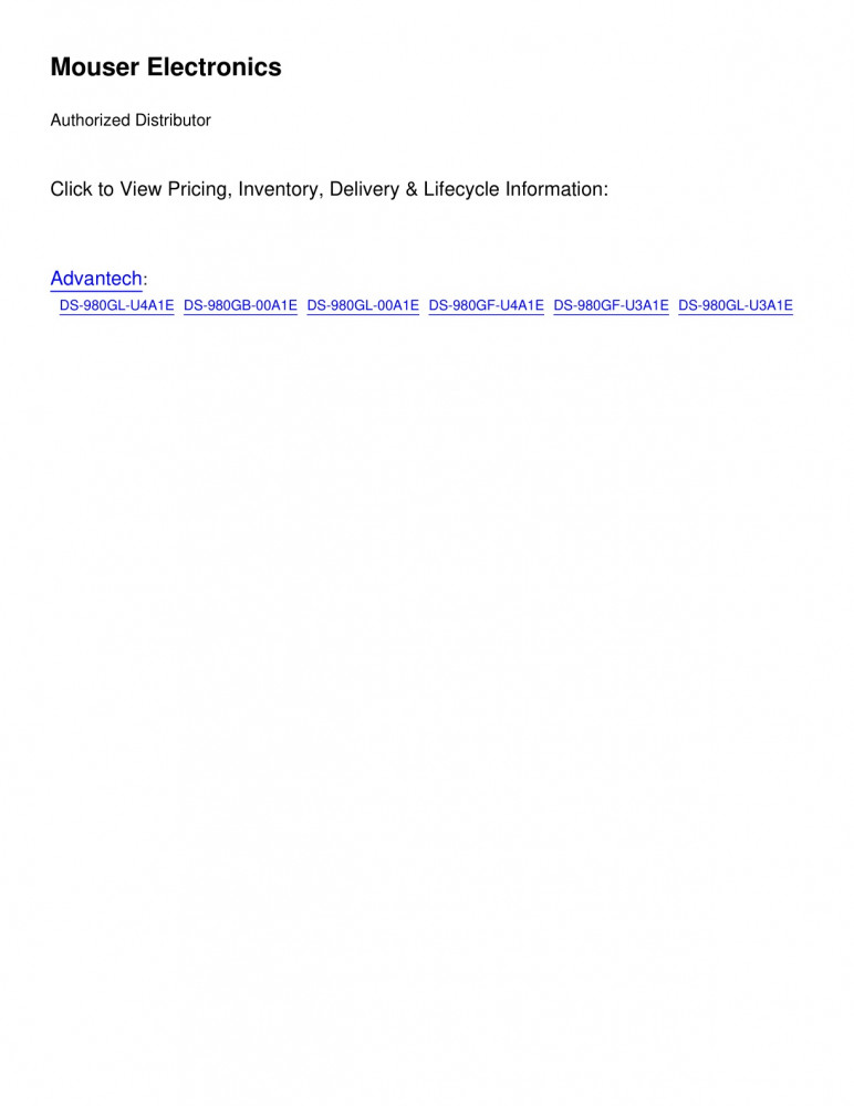 DS-980 series datasheet page 4