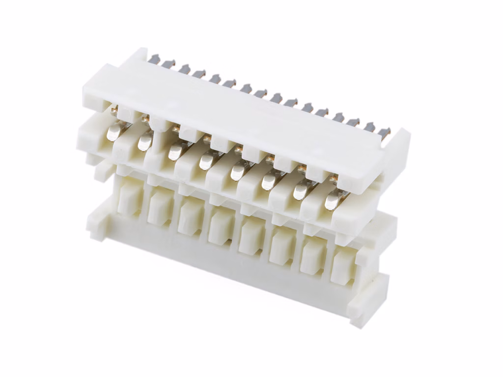 Appli-Mate RAST 2.5 IDT Connector, 2.50mm Pitch, Direct/Indirect, Female, Beaded Terminal, 8 Circuits, All Position Keys, Open Endwalls, Polarizing Rib Between 2/3 for sale