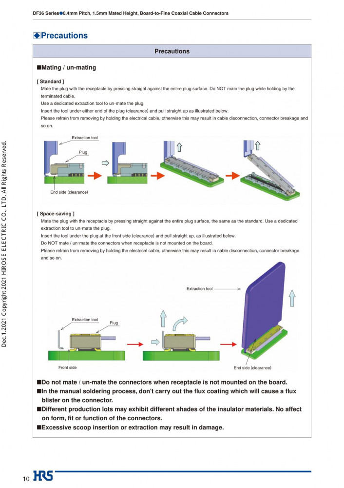 HRS DF36 datasheet page 10