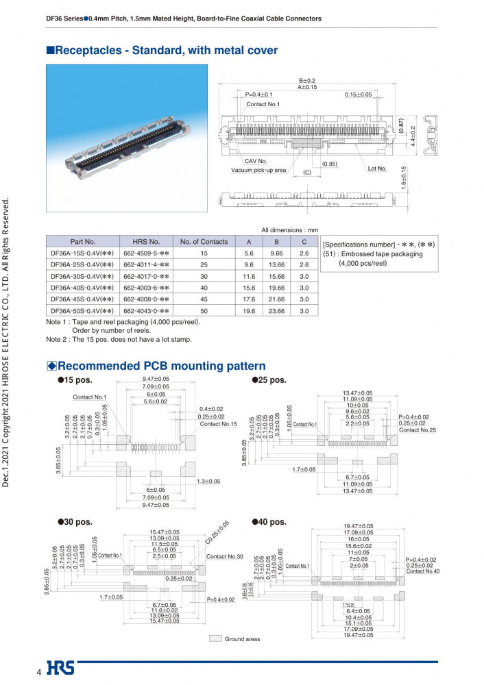 HRS DF36 datasheet page 4
