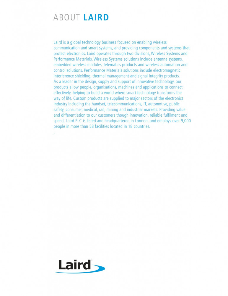 Laird technical document page 2