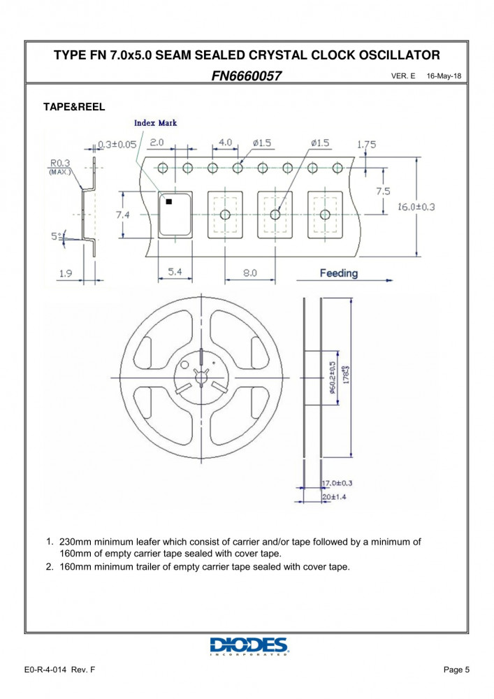 FN6660057 pin and land pattern page