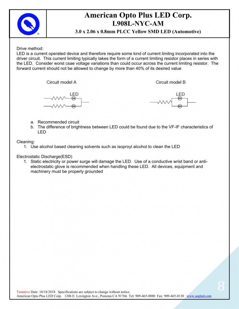 L908L-NYC-AM datasheet page 8