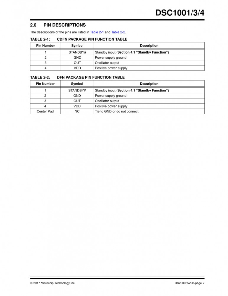 DSC1001 datasheet page 7