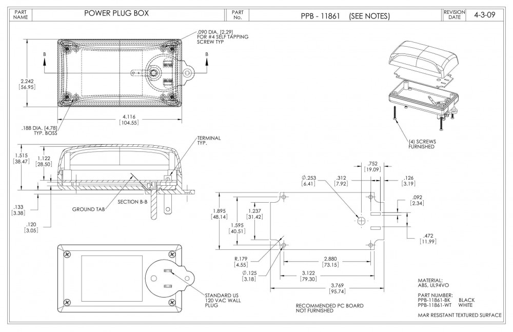 PPB-11861-BK product documentation image