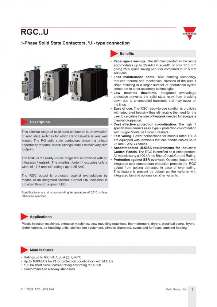 RGC solid-state contactor document page 1