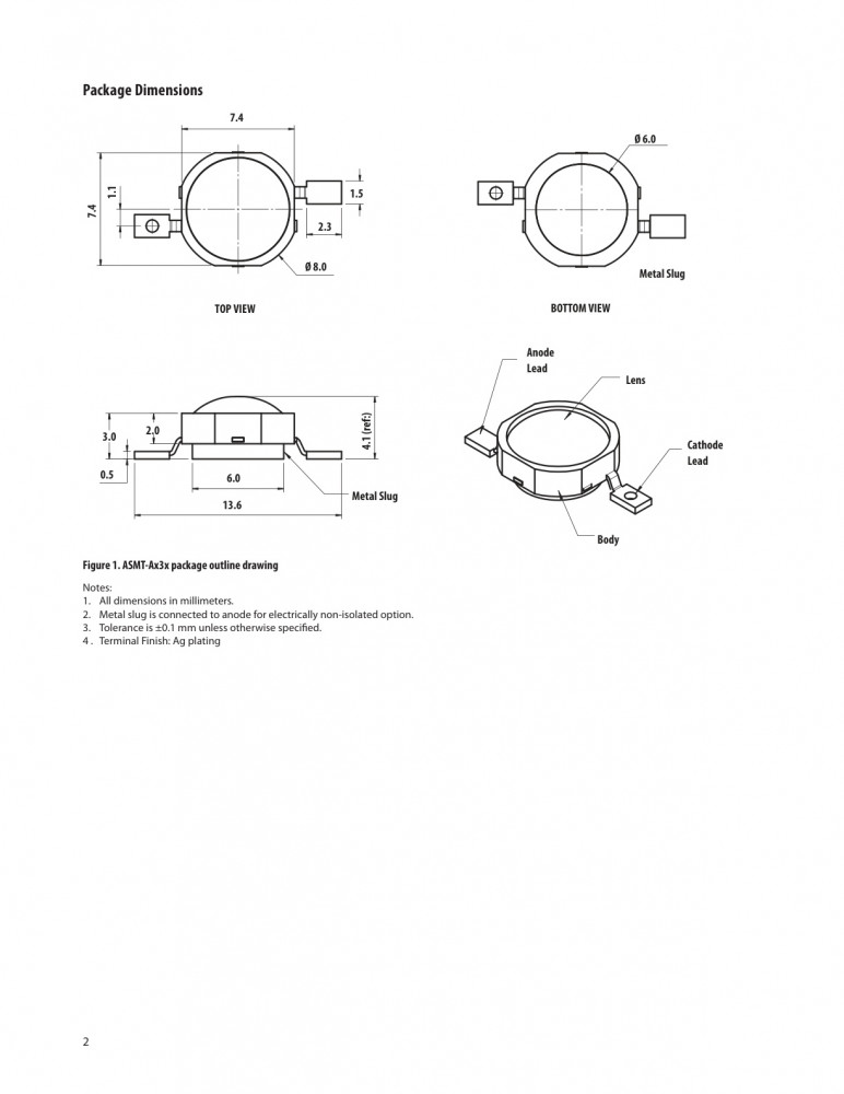 ASMT-AR00-ARS00 datasheet page 2