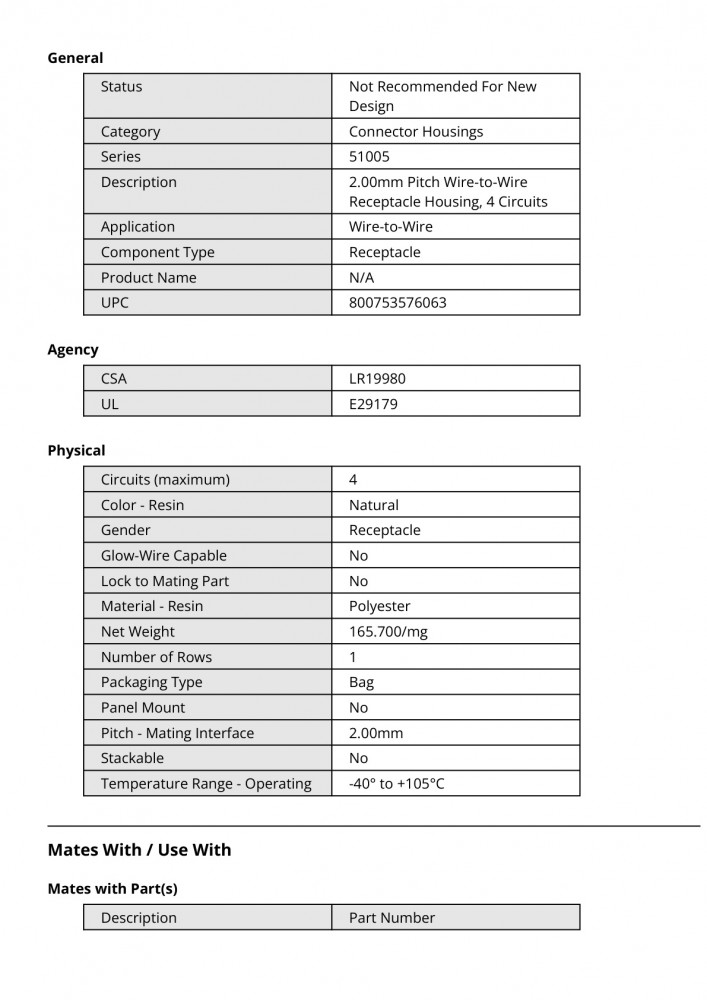 510050400 product document image, page 2
