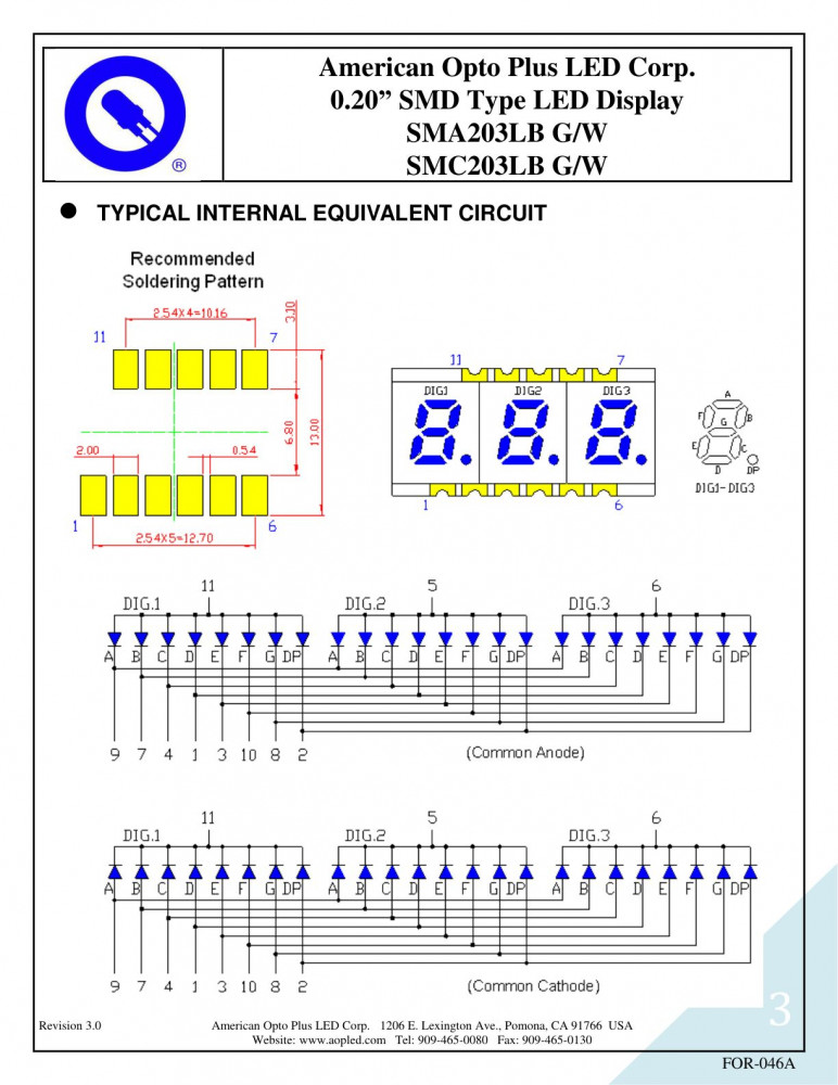 SMC203LB product documentation page 3
