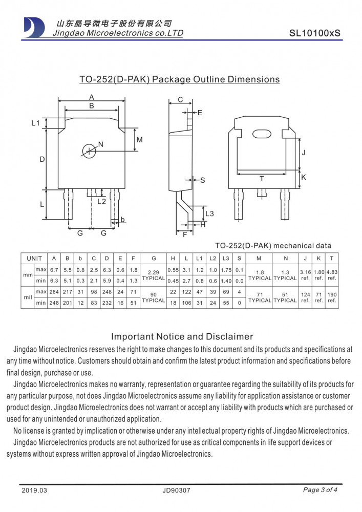 SL10100DS datasheet page 4