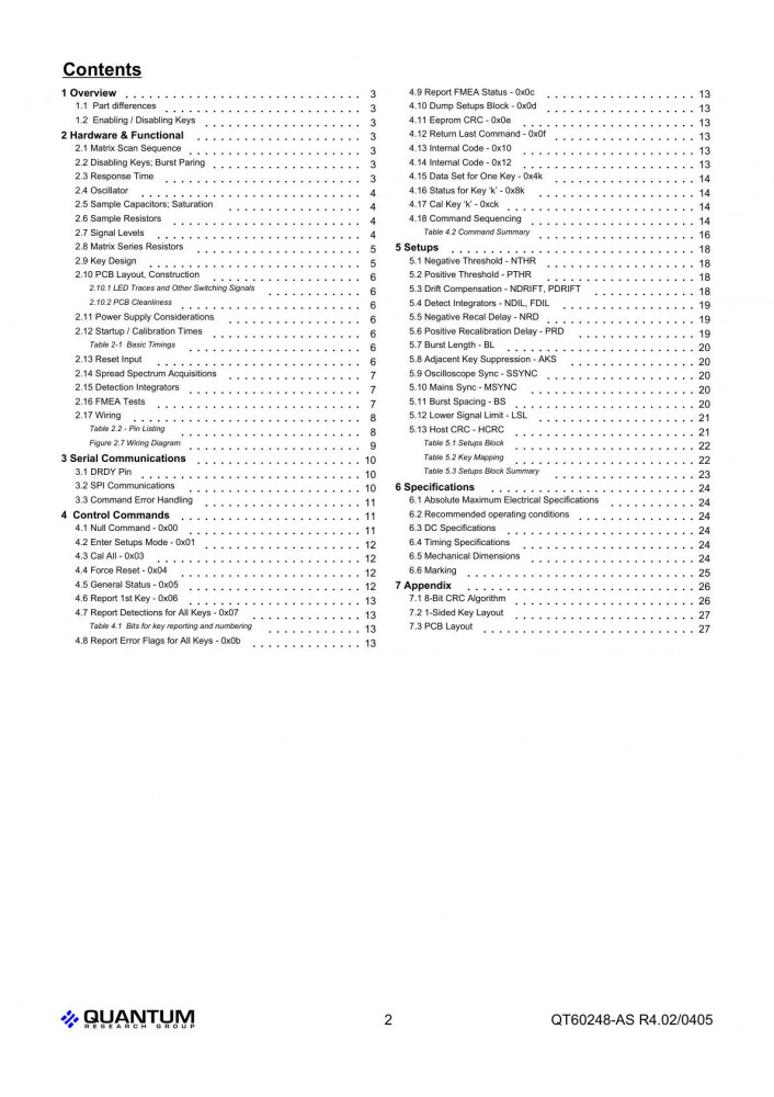 QT60168-ASG technical document page 2