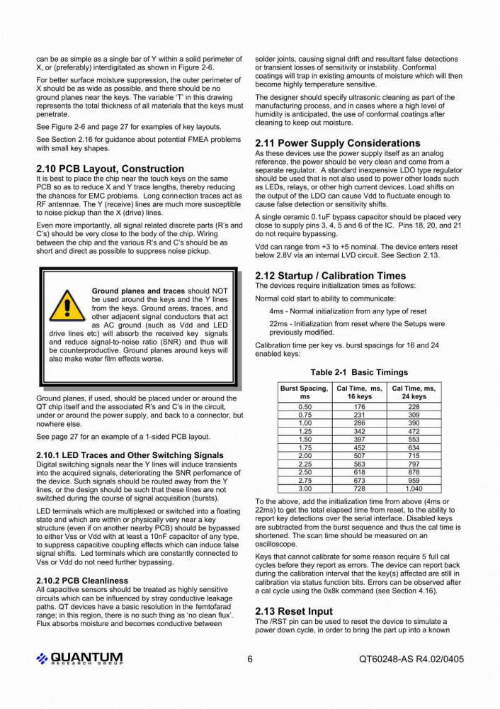 QT60168-ASG technical document page 6