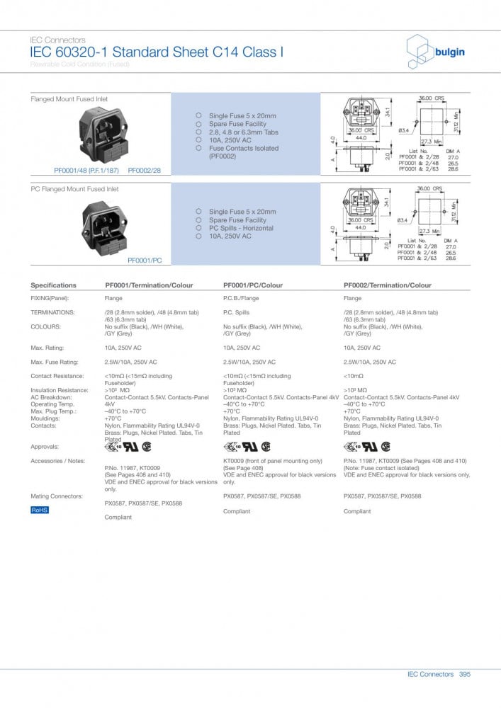 Bulgin catalogue page 8