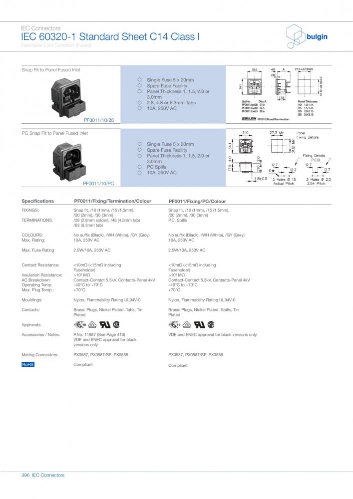 Bulgin catalogue page 9