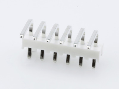 KK 396 Header, Right-Angle, without Peg, 5 Circuits, Tin (Sn) Plating