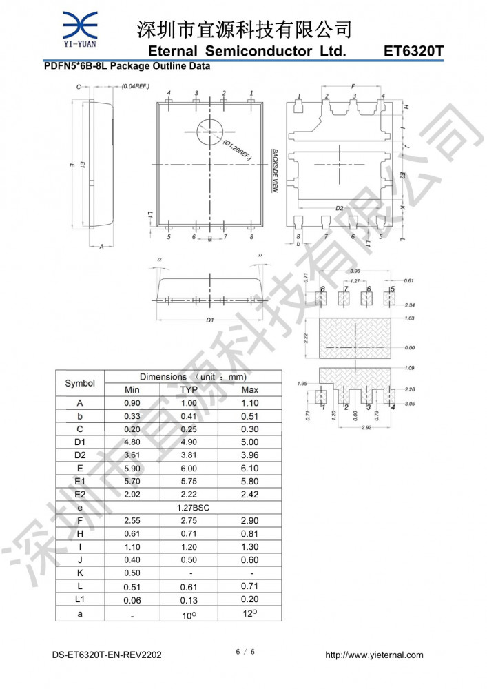 ET6320T datasheet page 6
