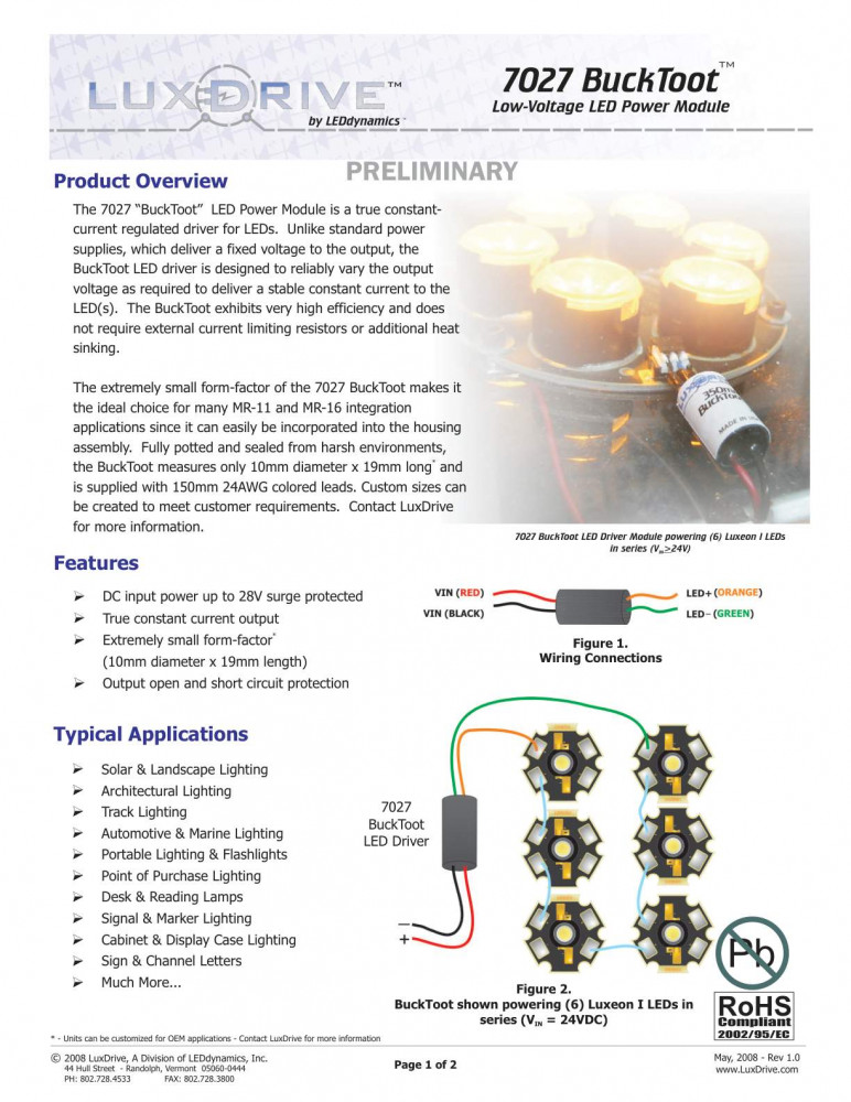 7027 BuckToot datasheet page 1
