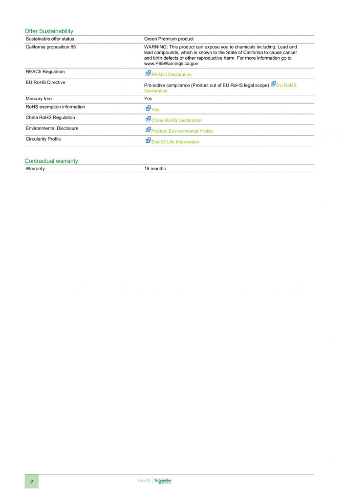 8501XO80XLV02 technical document page 2