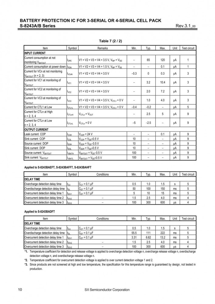 S-8243BAFFT-TB-G datasheet page 10