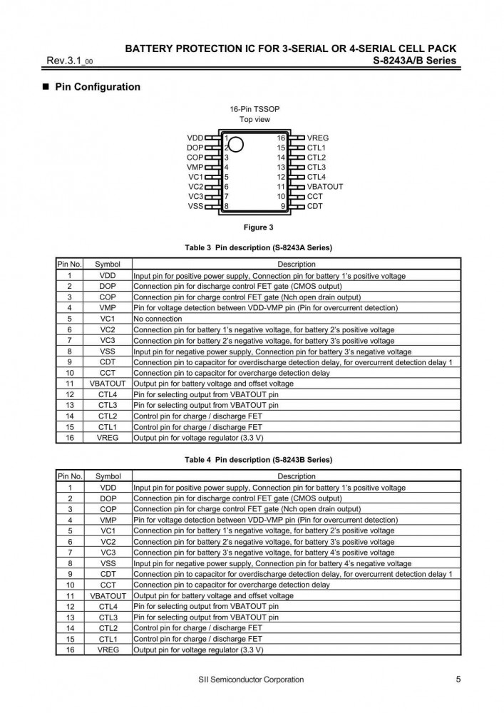 S-8243BAFFT-TB-G datasheet page 5