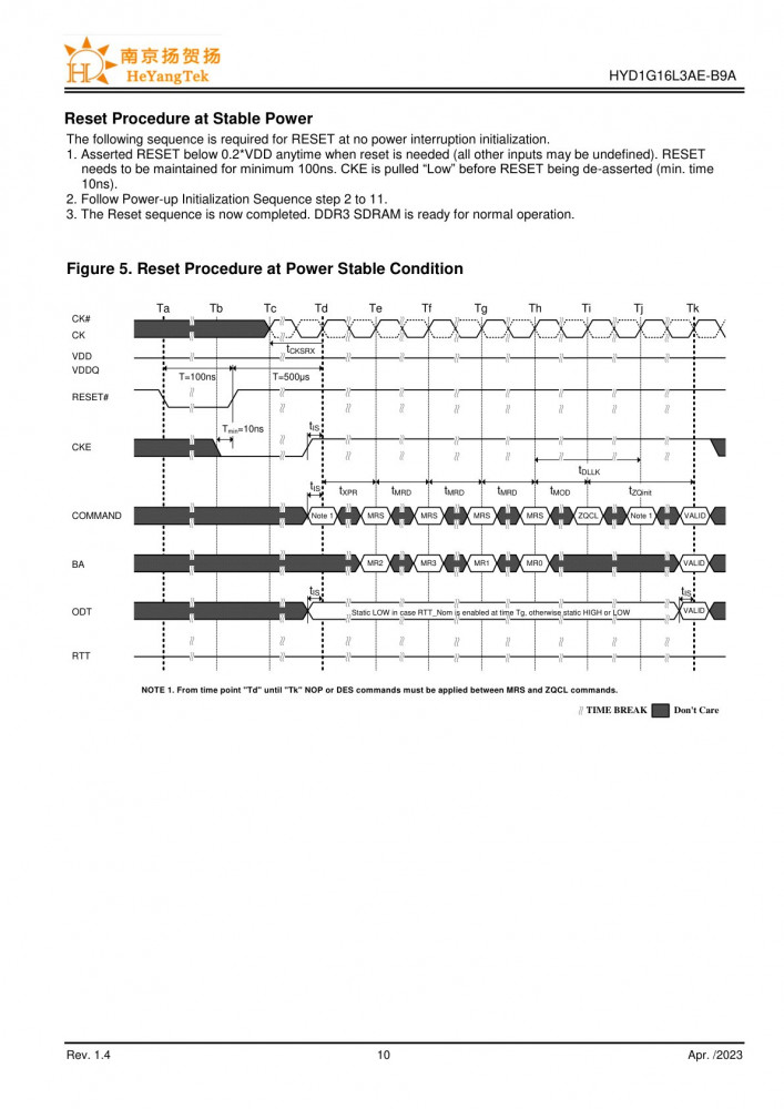 HYD1G16L3AE-B9A datasheet page 10